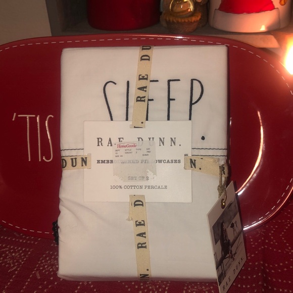 Rae Dunn | Bedding | Rae Dunn Sleep Set Of 2 Standard Embroidered ...